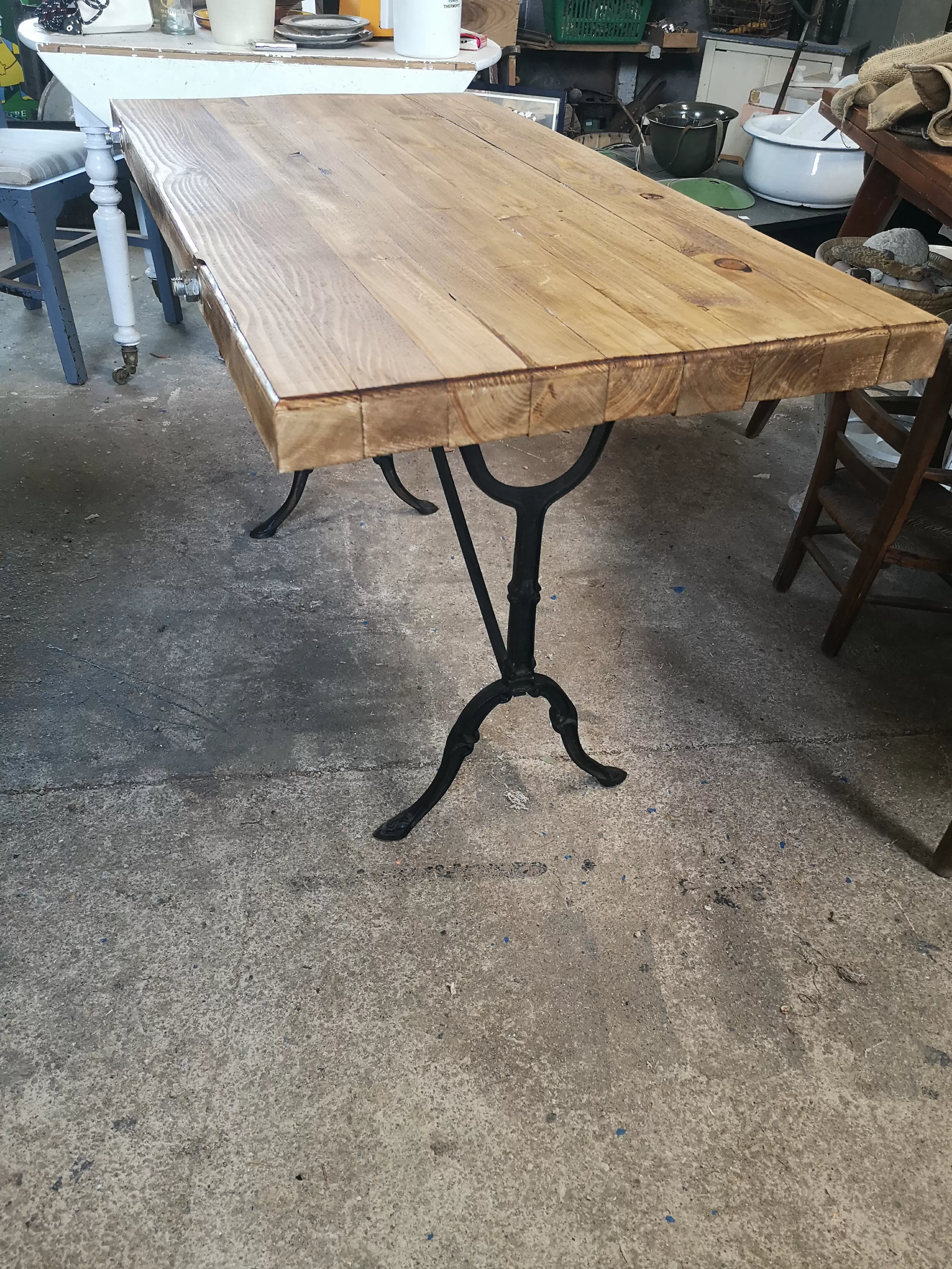 Table Bois Et Fer Forgé